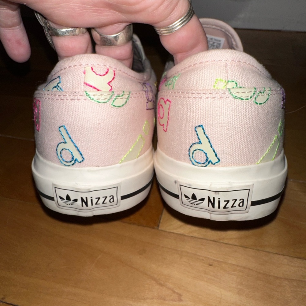 Adidas Mens Rizza Rf “Allover Letters” Slip On Sneaker - Gem